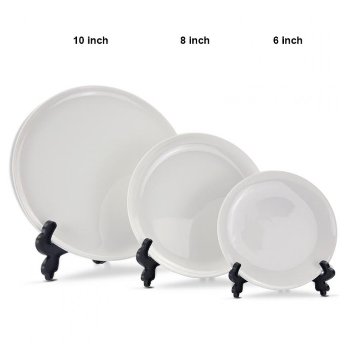 Round Sublimation 10" Ceramic Dinner Plates